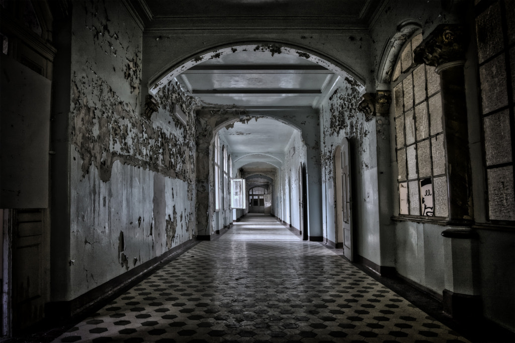 Hallway in a abandoned sanatorium by Eus Driessen / 500px