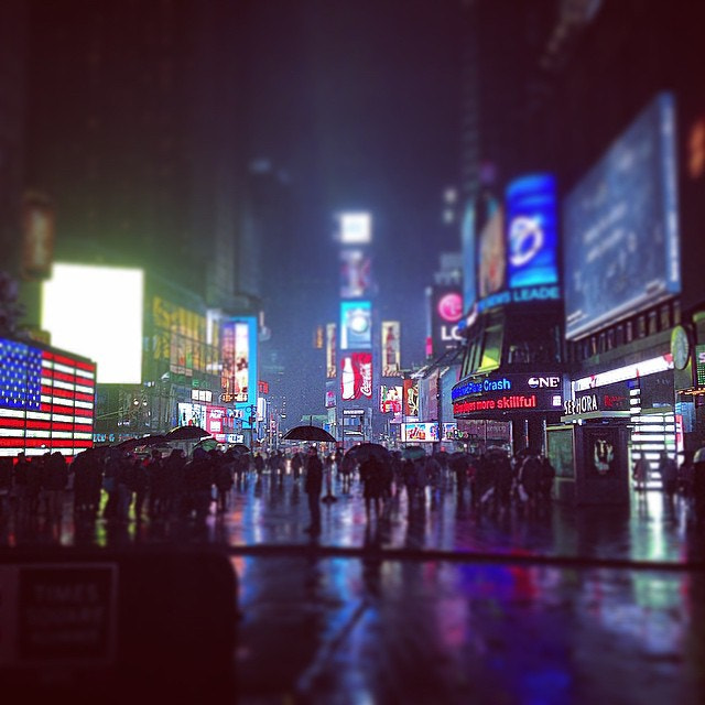 Rainy Night / Time Square by Freddy Torres / 500px