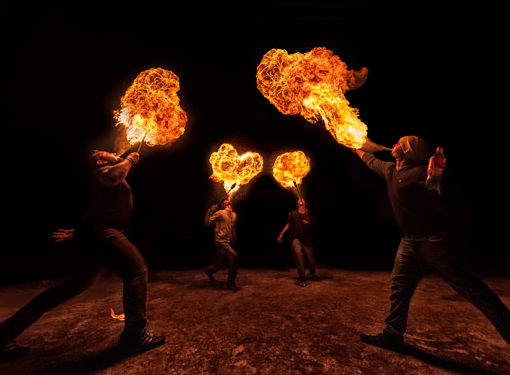 Fire Breathing at Shakrain Festival by Meer Sadi / 500px