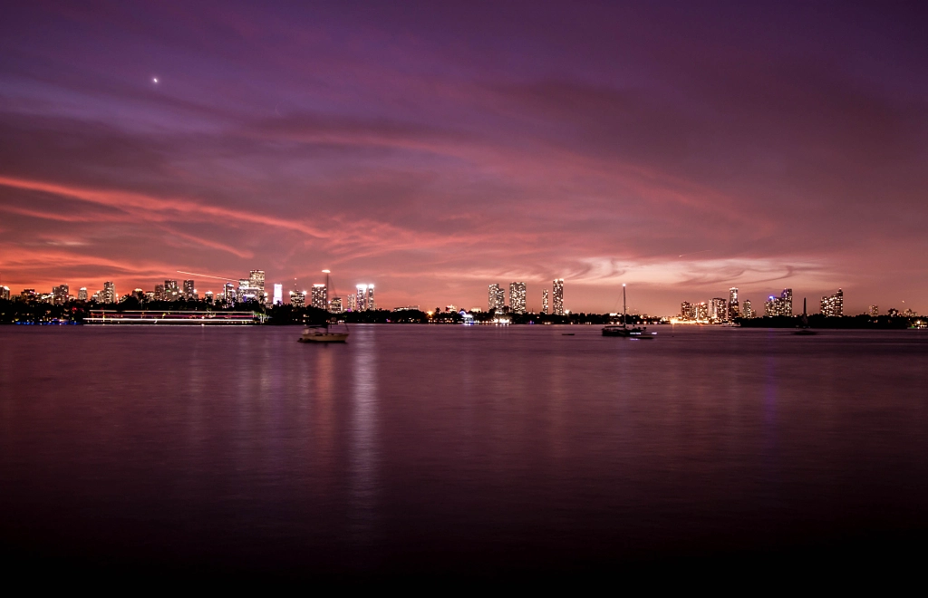 Purple Susnet MIAMI by Yaniv Bekerman / 500px